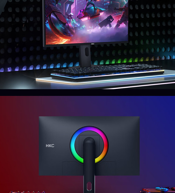 HKC 惠科 G27M7Pro 27英寸 Mini-LED G-sync FreeSync 显示器（3840×2160、160Hz、100 ...