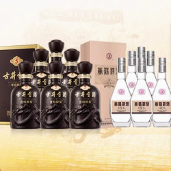 【省920元】古井贡酒白酒_古井贡酒 古5 55度 500mL*6瓶/整箱+黄鹤楼经典H6 53度 500mL*6瓶/整箱多少钱-什么值得买