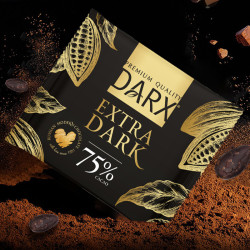 糖果巧克力_DARX 75% 黑巧克力俄罗斯进口70g爱莲巧下午茶休闲零食多少钱-什么值得买