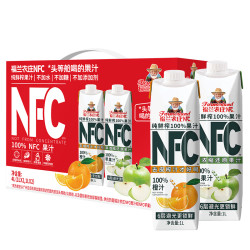 【省71.59元】福兰农庄果汁饮料_Farmerland 福兰农庄 NFC橙汁+苹果汁 1L*4瓶多少钱-什么值得买