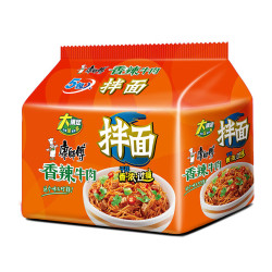康师傅方便面粉康师傅 香辣牛肉拌面 5袋多少钱 什么值得买 2349