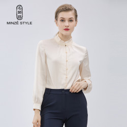 【省56.85元】名师路女上装_名师路 MINZE STYLE 女士长袖衬衫 TM2010012多少钱-什么值得买