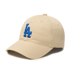 美国职棒大联盟运动配件_MLB 美职棒（MLB）男女复古可调节软顶运动棒球帽休闲遮阳鸭舌帽情侣CP77/CP66 卡其LA蓝标 均码多少钱-什么值得买