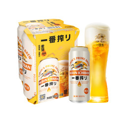 麒麟啤酒_KIRIN 麒麟 一番榨 黄啤酒 500ml*4听多少钱-什么值得买