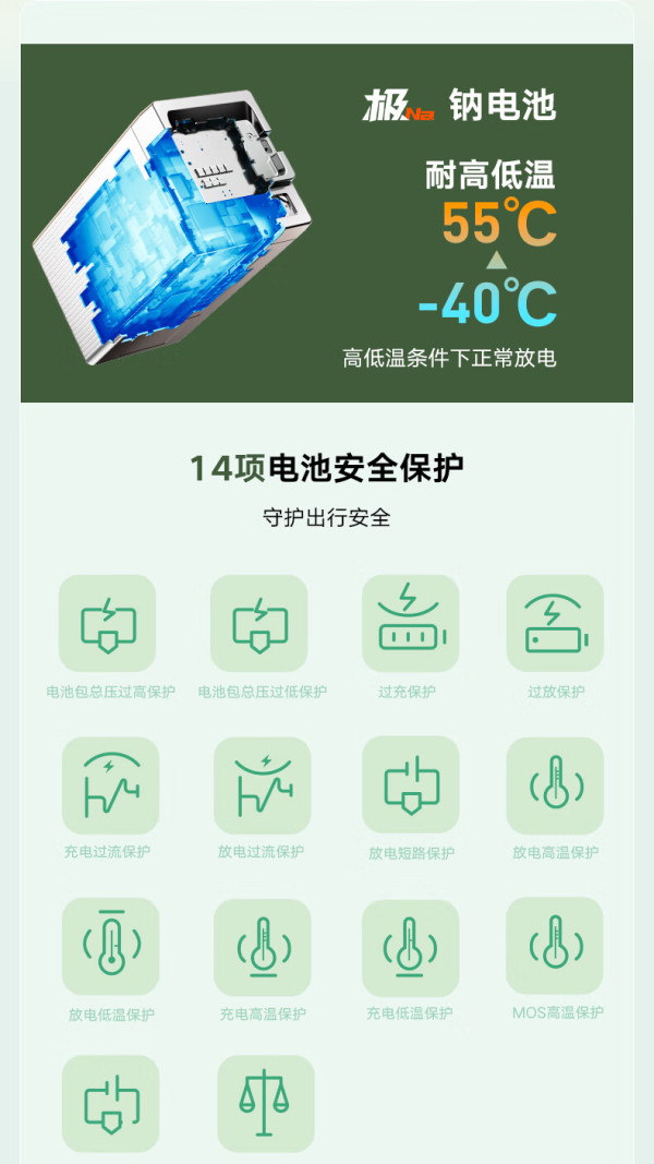 雅迪（yadea）钠电电动自行车Q1-H 94km长续航男女代步通勤大踏板电动车 偏撑可断电电瓶车 春辰绿【报价 价格 评测 怎么样】 -什么值得买