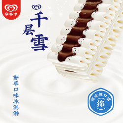 【省24.43元】千层雪冰淇淋/雪糕_千层雪 和路雪 香草口味冰淇淋 62g*4支（任选8件）多少钱-什么值得买