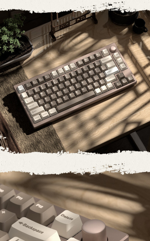 SKN 青鸟75 81键 三模机械键盘 玳瑁 瑰夏拿铁轴 RGB【报价 价格 评测 怎么样】 -什么值得买