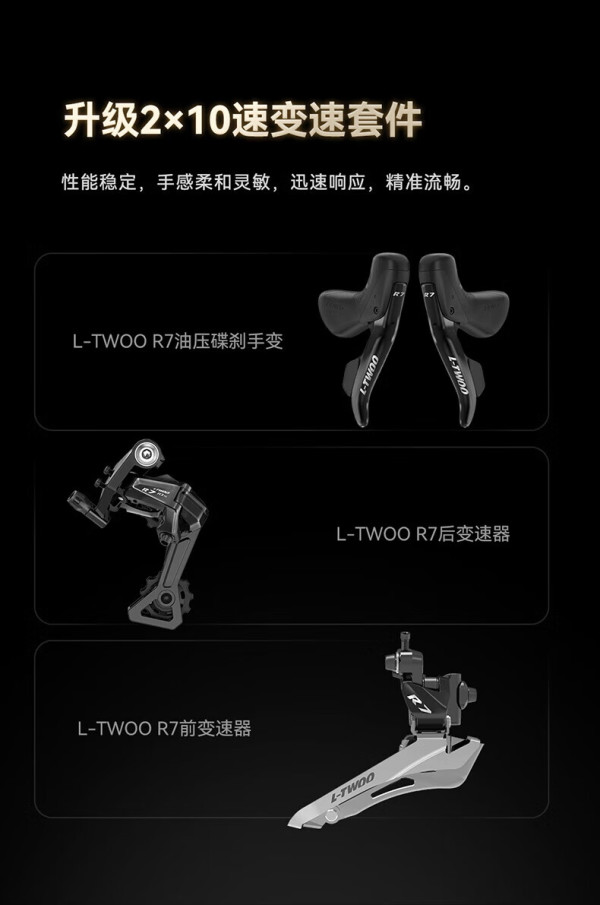 喜德盛（xds）25款AD300全内走公路车20速油碟铝合金桶轴自行车成人ad300 绯蛇|开箱即骑|免安装调试 480mm 2025|升配不升价【报价 价格 评测 怎么样】 -什么值得买