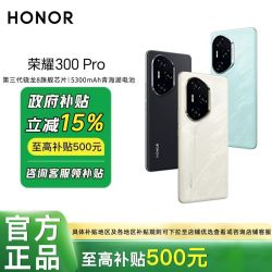 【省617.58元】荣耀安卓手机_荣耀 HONOR 300 Pro 5G手机 12+256GB多少钱-什么值得买