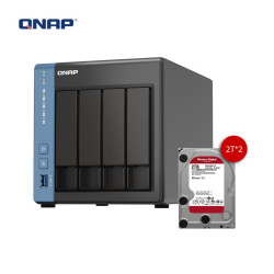 【省231.64元】威联通NAS存储_威联通 TS-416 天空保垒 四盘位四核心 nas私有云网络存储服务器磁盘阵列云存储（含西数红盘2T*2)多少钱-什么值得买