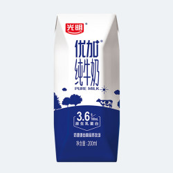 光明全脂牛奶_光明 优加纯牛奶200ml*24盒 3.6g乳蛋白多少钱-什么值得买