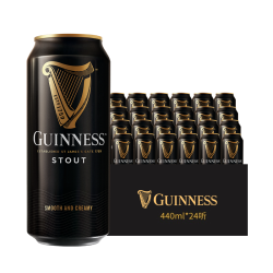 【省120.9元】健力士精酿啤酒_GUINNESS 健力士 司陶特黑啤酒440ml*24听多少钱-什么值得买
