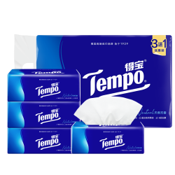 得宝抽纸_得宝 Tempo 抽纸 4层90抽4包多少钱-什么值得买