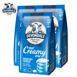 【省47.42元】德运成人奶粉_DEVONDALE 德运 全脂奶粉1kg*3袋多少钱-什么值得买