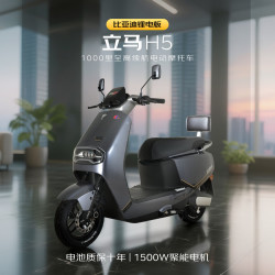 【省650元】立马电动车电动车_立马电动车 立马大动力电动摩托车H5三代远航版 比亚迪锂电池 续航500公里 1500w立马MAXW电机 能量回收 海岸灰多少钱-什么值得买