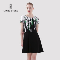 【省45.35元】名师路裙装_名师路 MINZE STYLE 女士连衣裙 TTS727033多少钱-什么值得买