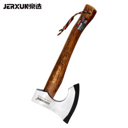 京选斧头_京选 JERXUN）920g木工斧头木柄钢刃斧户外野营砍树家用劈柴剁骨木工多功能斧子多少钱-什么值得买