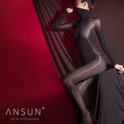 安幸女士打底衫_安幸 ANSUN 「无裳」全身连体无缝高密丝袜衣肌底衣油亮性感镂空男女多少钱-什么值得买