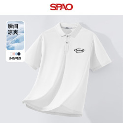 【省59.5元】SPAO男上装_SPAO 凉感POLO衫 白#SP圆环字黑多少钱-什么值得买