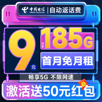 其他品牌运营商_中国电信 真惠卡 两年19元月租（自动返话费+185G全国流量+首月免月租+畅享5G）无合约期~多少钱-什么值得买