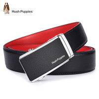 【省86元】暇步士皮带_Hush Puppies 暇步士 男士腰带真皮自动扣皮带头层牛皮休闲商务裤带送友 023W带身3.5cm 135cm ...