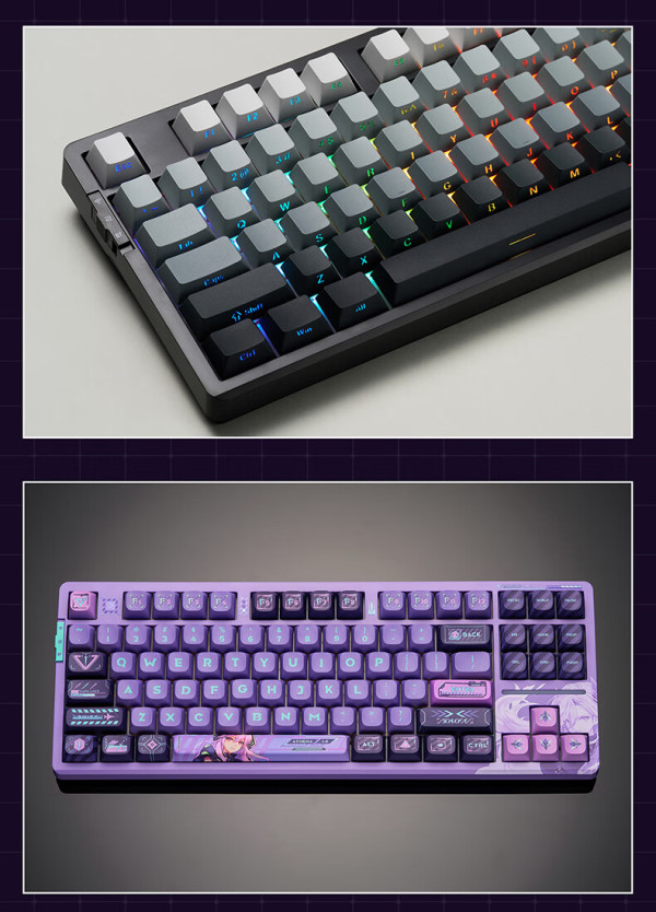 VGN V87 PRO 87键 2.4G蓝牙 多模无线机械键盘 雅典娜 阿尼亚轴 RGB【报价 价格 评测 怎么样】 -什么值得买